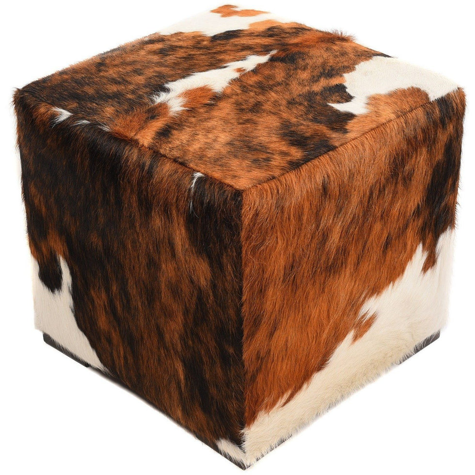 Natural Cowhide Pouf – LAND Leather Goods