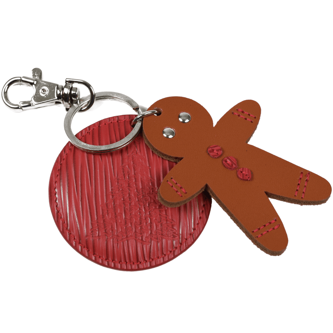 Gingerbread Man Key Ring – LAND Leather Goods